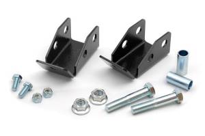 Rough Country Shock Relocation Brackets - Rear - Jeep Wrangler TJ 4WD ...